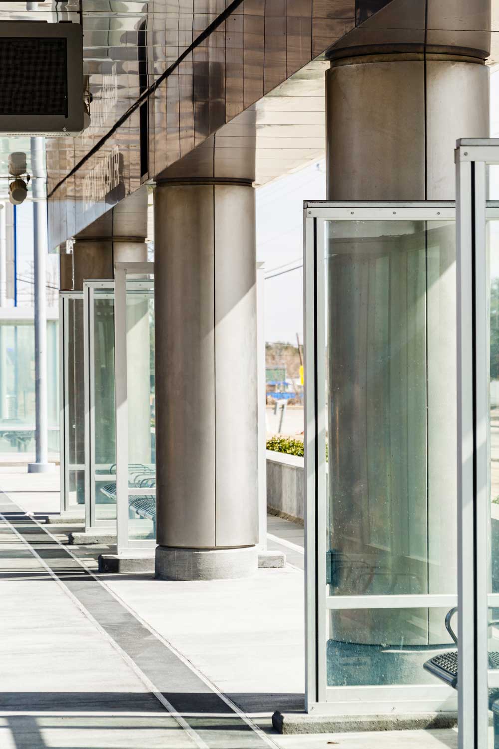 Tex Rail Stations - TPO Roofing, Metal Wall Panels, Column Covers ...